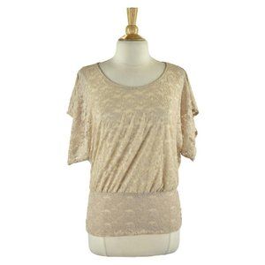 BCX | Tops | Bcx Blouses Lg Tan | Poshmark